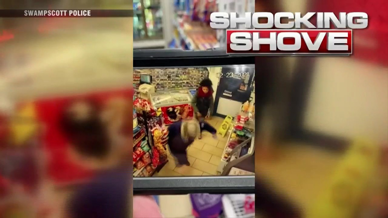 WATCH: Woman arrested after pushing shopper to the ground during ...