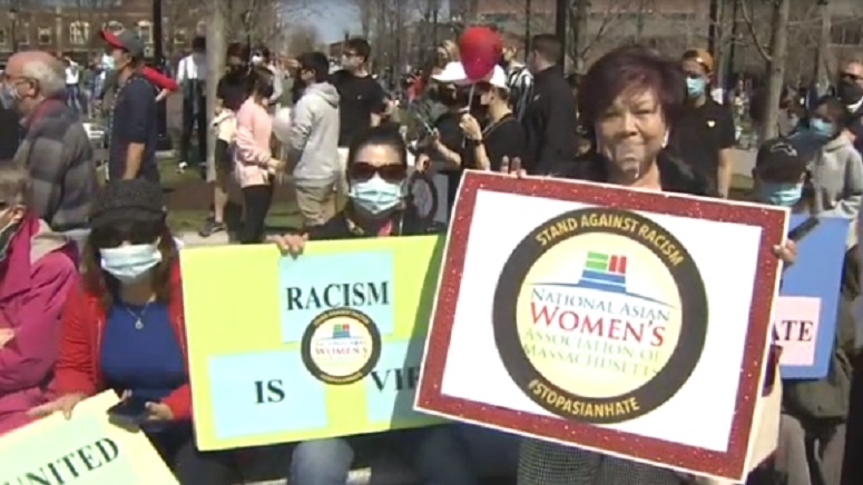Demonstrators in Boston, Quincy decry racism against Asian-Americans ...