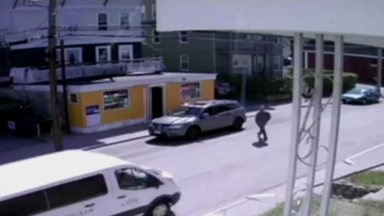 WATCH: New surveillance video shows moment man takes off in stolen car ... WATCH: New surveillance video shows moment man takes off in stolen car ...