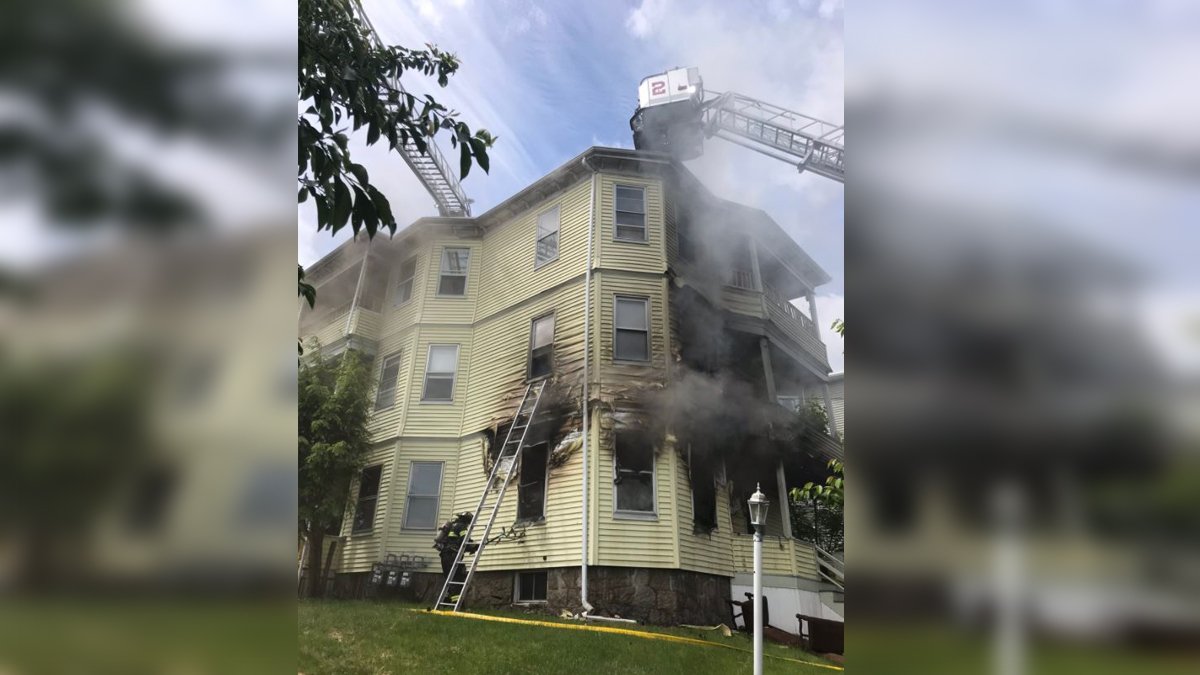 Brockton fire crews battling 2-alarm blaze - Boston News, Weather ...