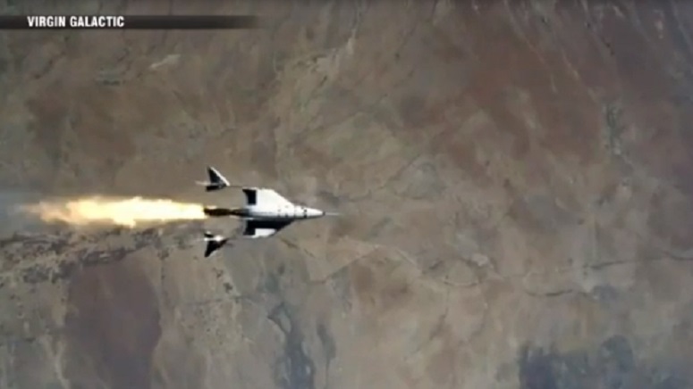 Virgin Galactic rocket ship ascends from New Mexico - Boston News ...