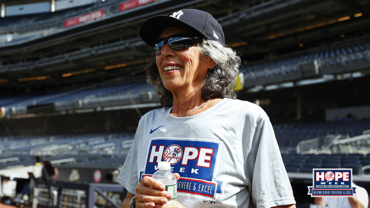 She’s up! Bat girl 60 years in making reaches Yankee Stadium - Boston ...