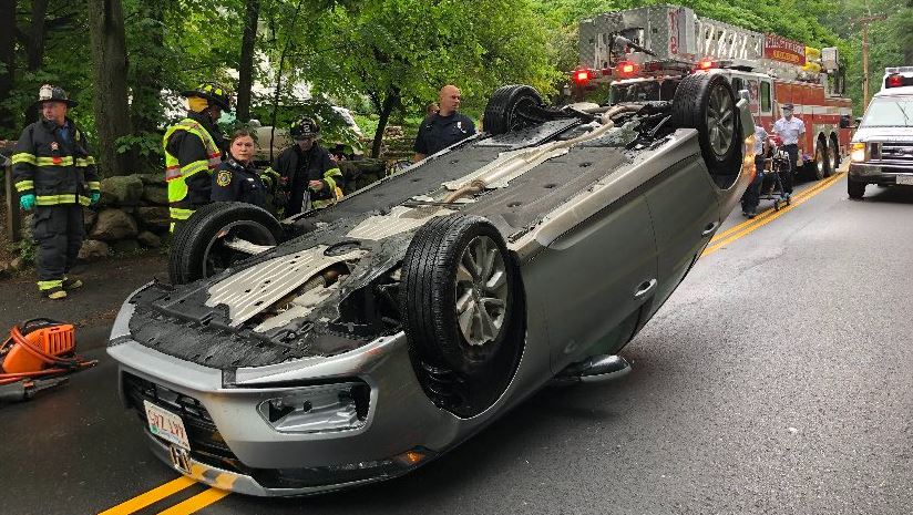 Police investigating rollover crash in Wellesley - Boston News, Weather ...