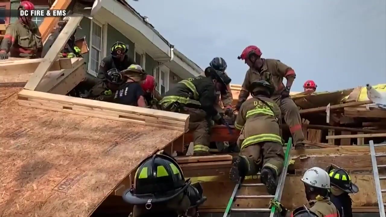 5 injured after building under construction collapses in DC - Boston ...