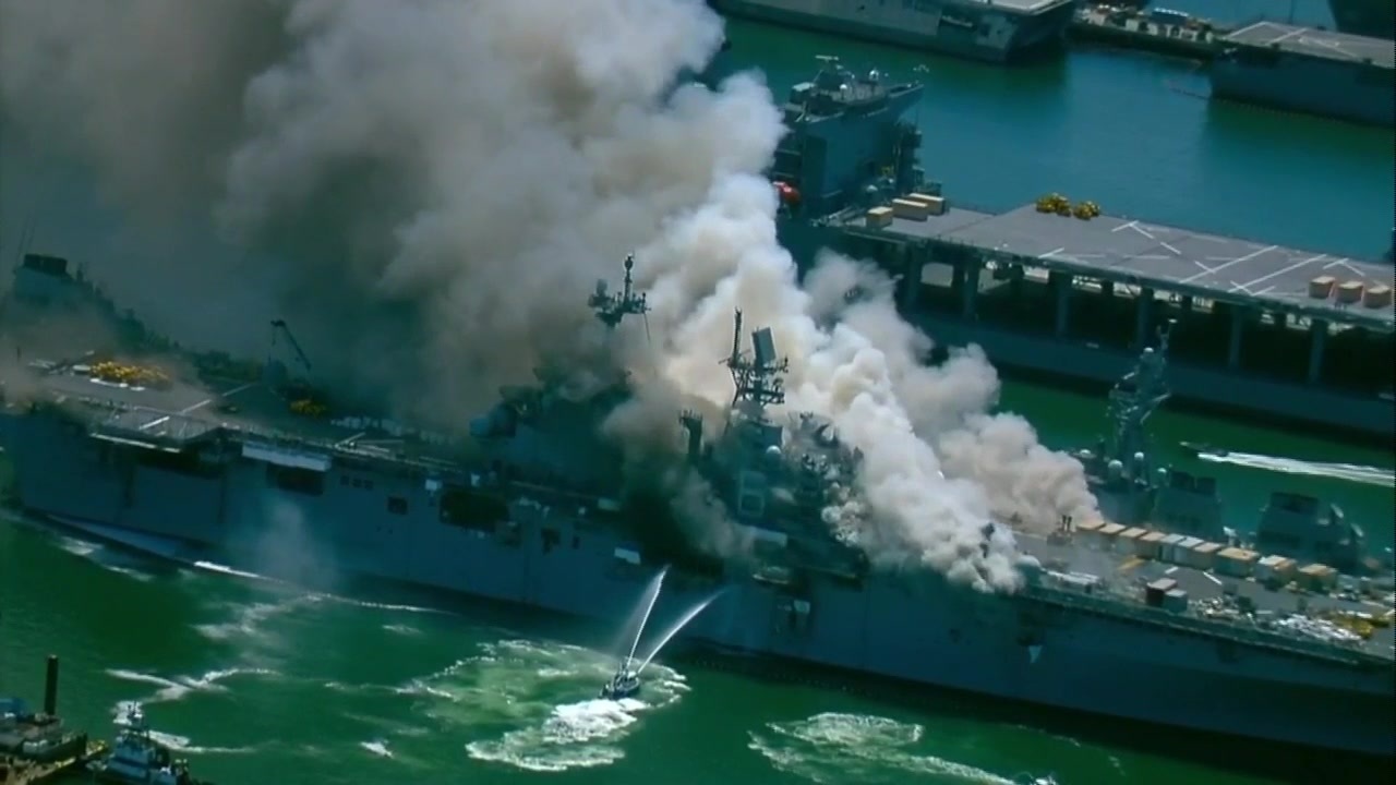 Navy charges sailor with setting fire that destroyed warship - Boston ...