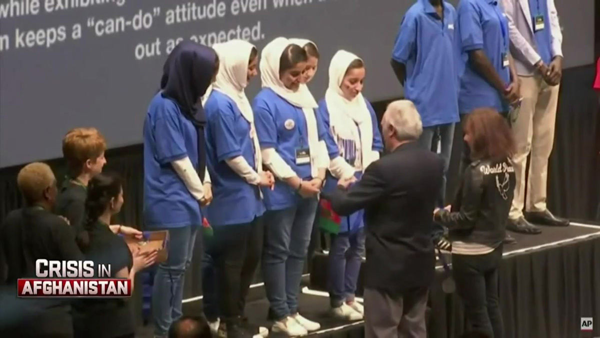Female Afghan robotics team hopes to work for country - Boston News ...