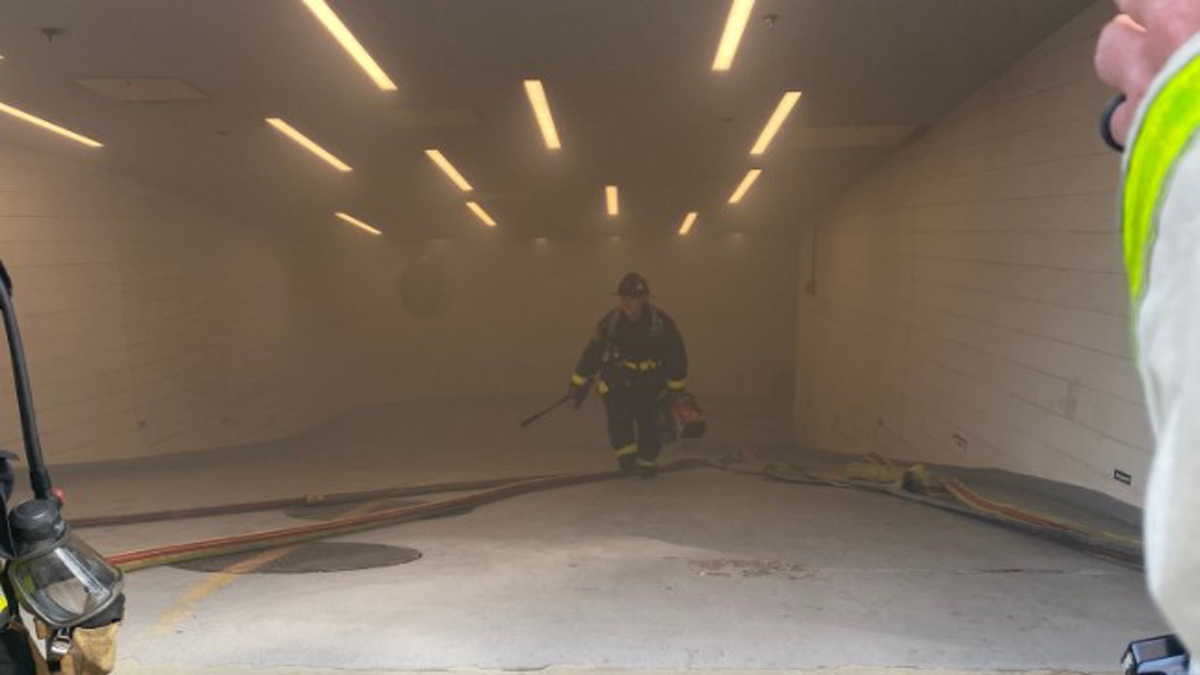 Car goes up in flames in Boston parking garage - Boston News, Weather ...