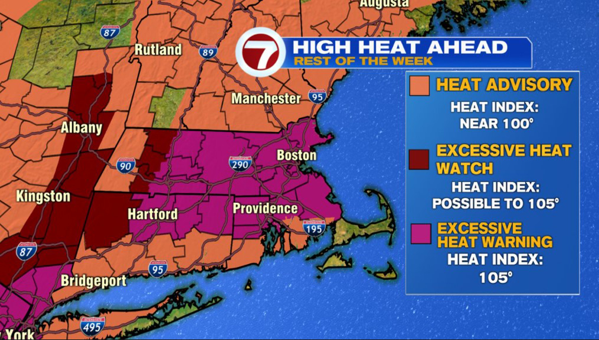 Excessive heat warning issued for most of Mass. with dangerously hot ...