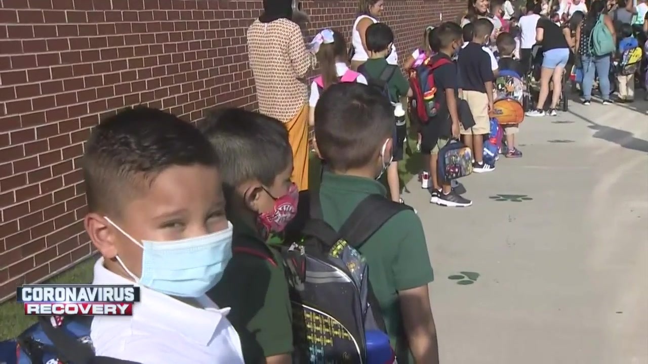 Revere students return to full-time, in-person learning with masks on ...