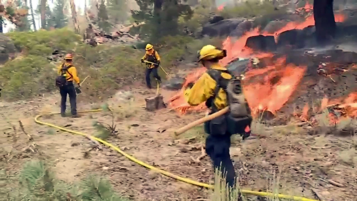 California fire threat high despite progress near Tahoe - Boston News ...