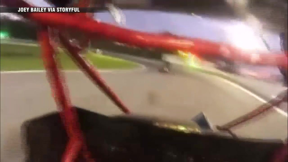 WATCH: Racecar driver’s helmet camera captures chaotic crash at NH ...