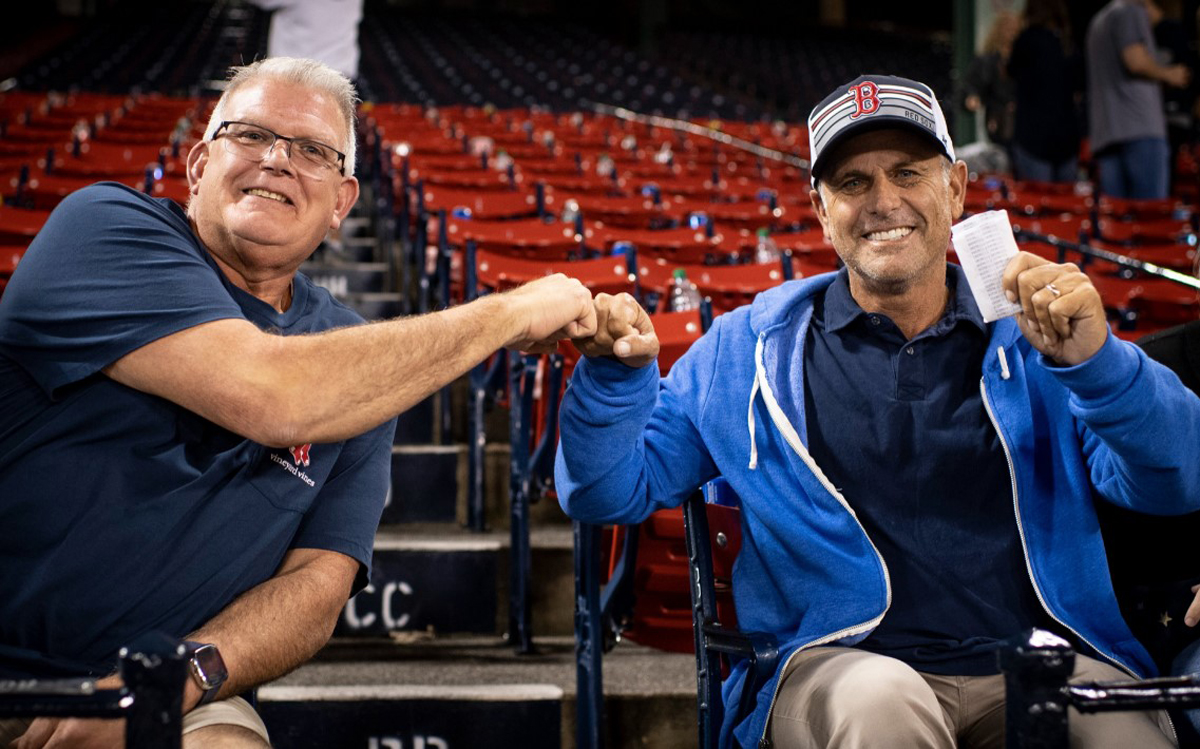 Strangers sitting next to each other at Fenway Park split raffle ...