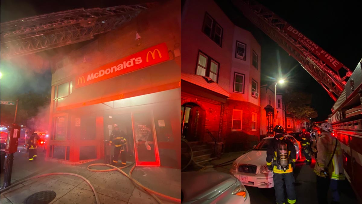 ‘Busy morning’: Fire crews battle simultaneous fires in Dorchester ...