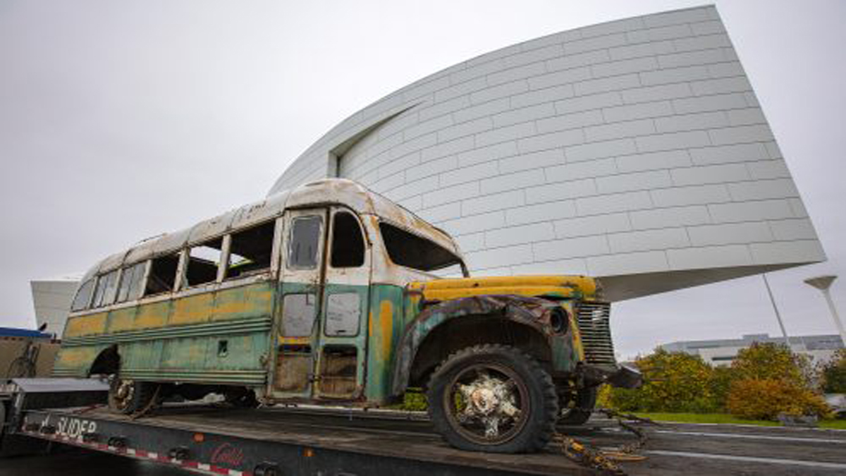 ‘Into the Wild’ bus on display during preservation work - Boston News ...