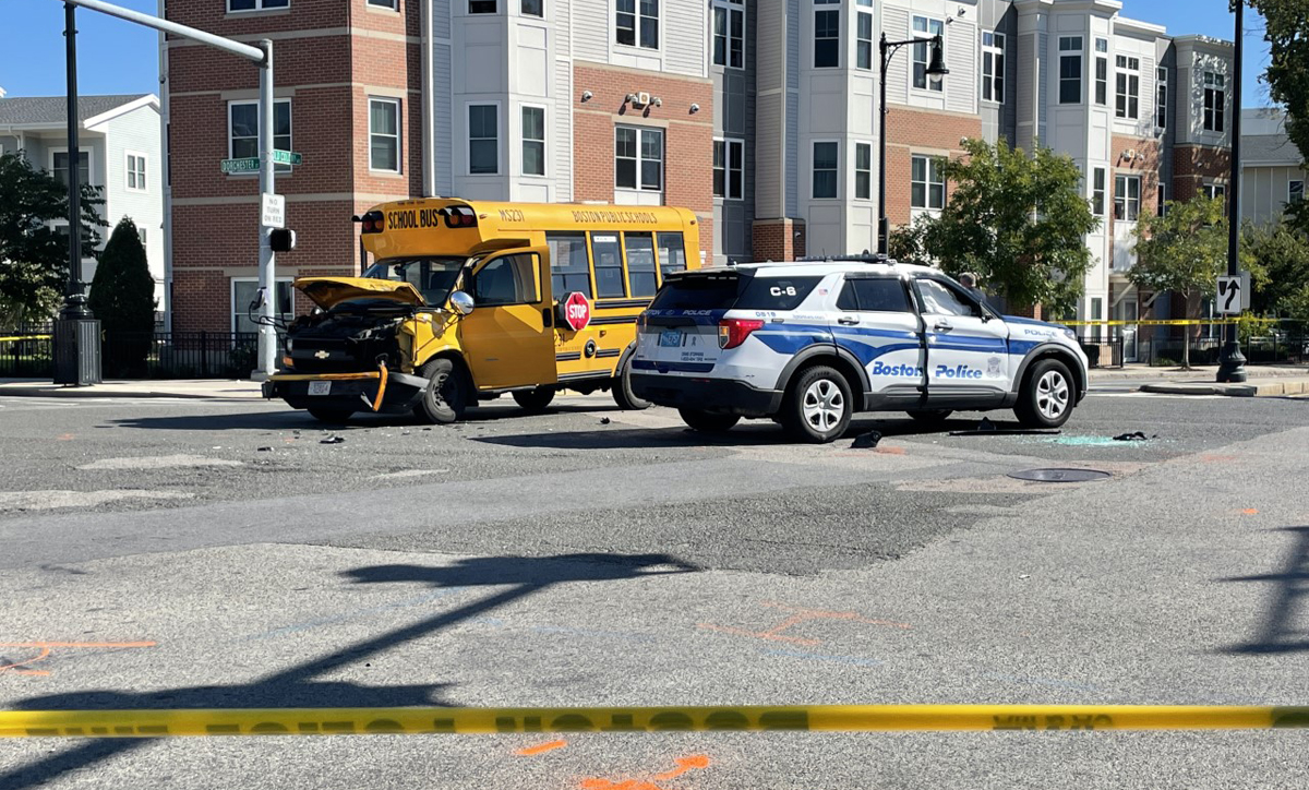 2 officers, 1 student taken to hospital after bus, cruiser collide in ...