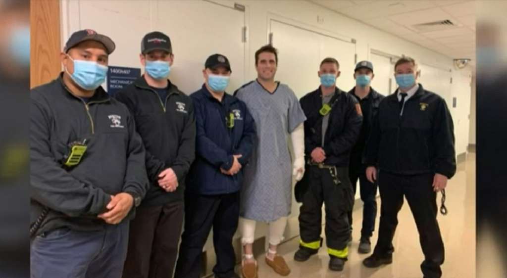 Heroic NH firefighter ready to head home from the hospital – Boston ...