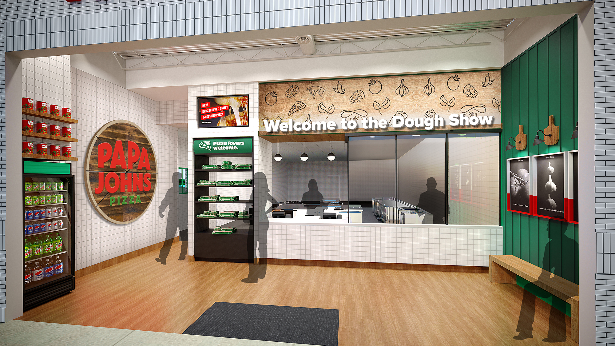 Papa John’s redesigns its logo and stores - Boston News, Weather ...