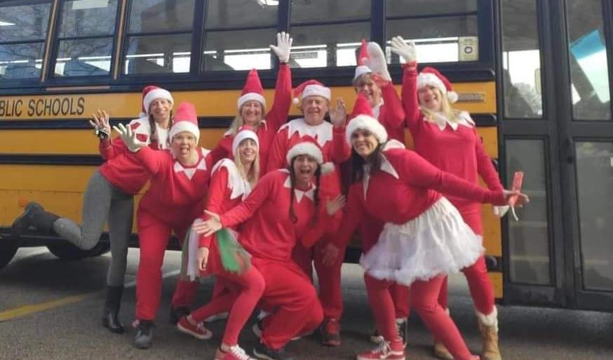 Dighton bus drivers dress up as Elves on the Shelf ahead of Christmas ...