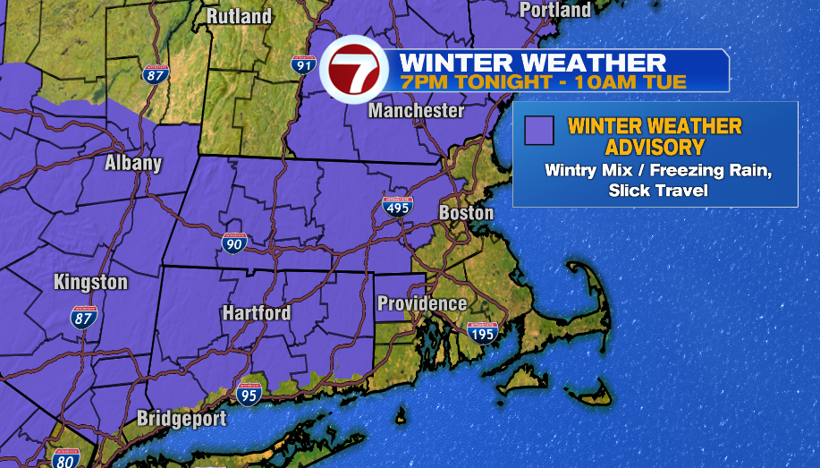 Light Wintry Mix Tonight, Some Clearing Tomorrow - Boston News, Weather ...