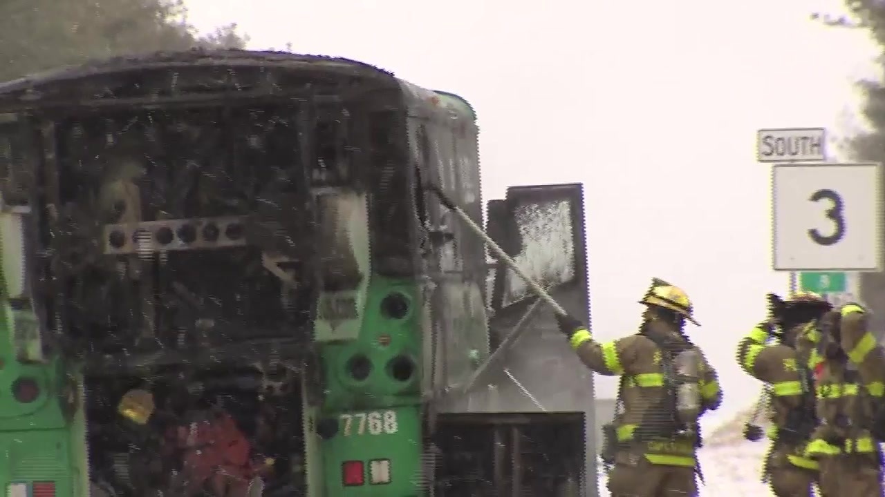 Tour bus fire on Route 3 in Plymouth causes heavy traffic delays ...