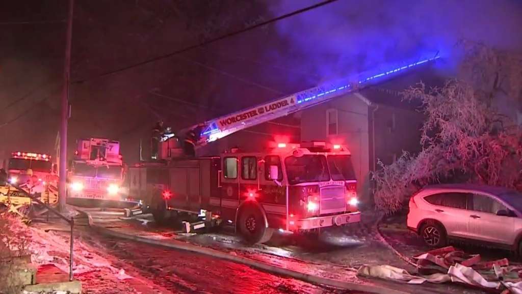 Crews battle Worcester house fire in sub-zero temps – Boston News ...