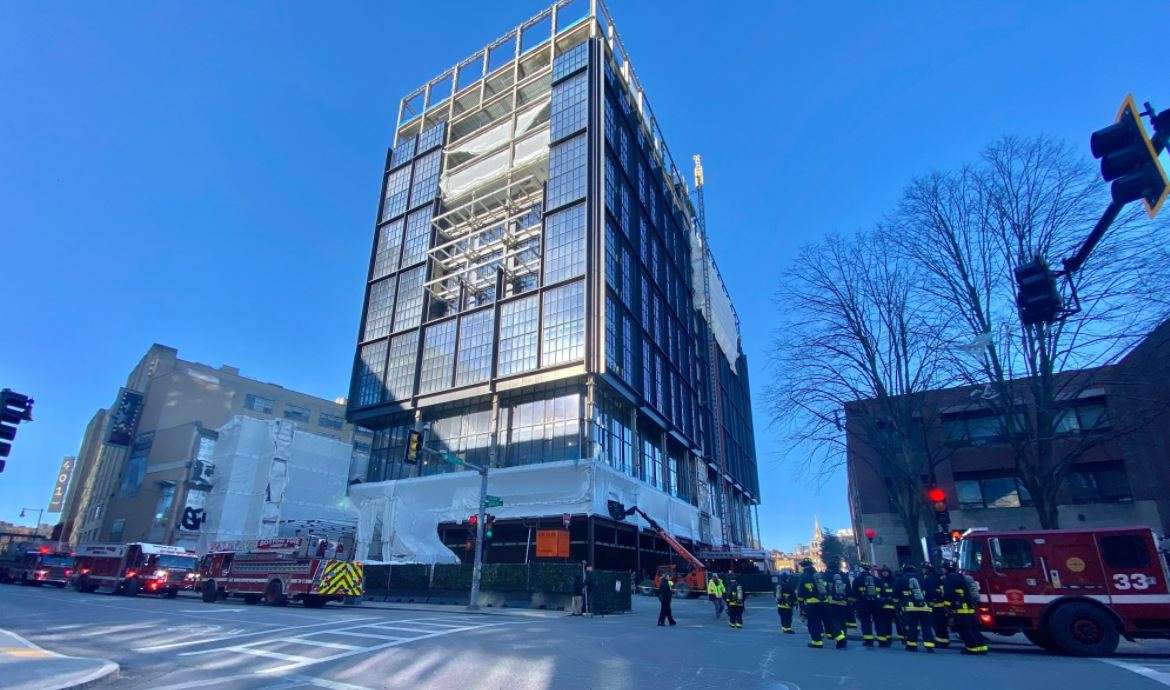 Fire crews respond to gas leak at under construction building in Boston ...