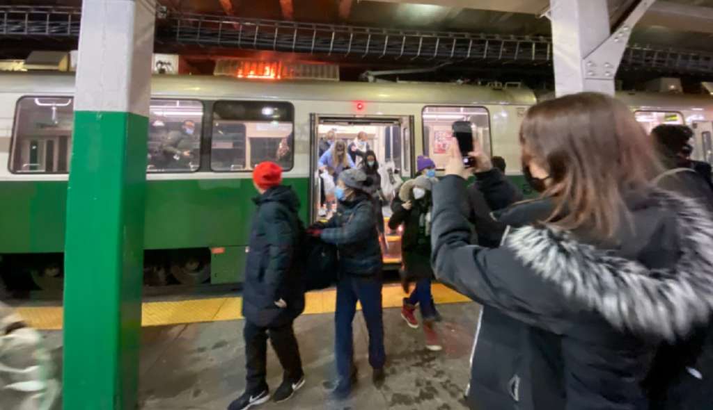 ‘A little chaotic’: Green Line train catches fire at MBTA station ...