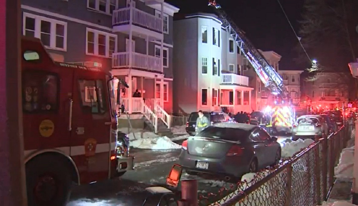 Firefighters face freezing temperatures battling blazes in Boston ...