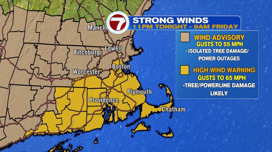 Wind warnings, advisories issued with gusts up to 65 mph expected in ...