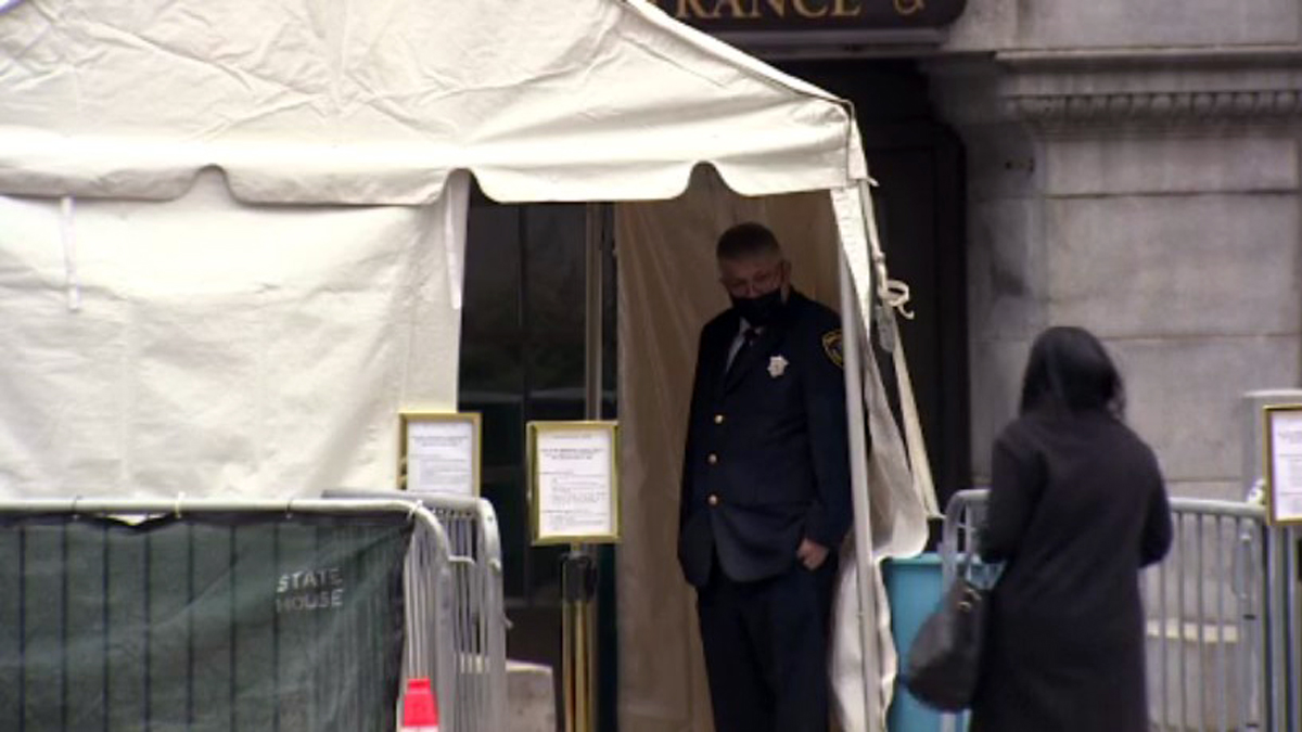 Reopening of Mass. State House begins with business-as-usual feeling ...