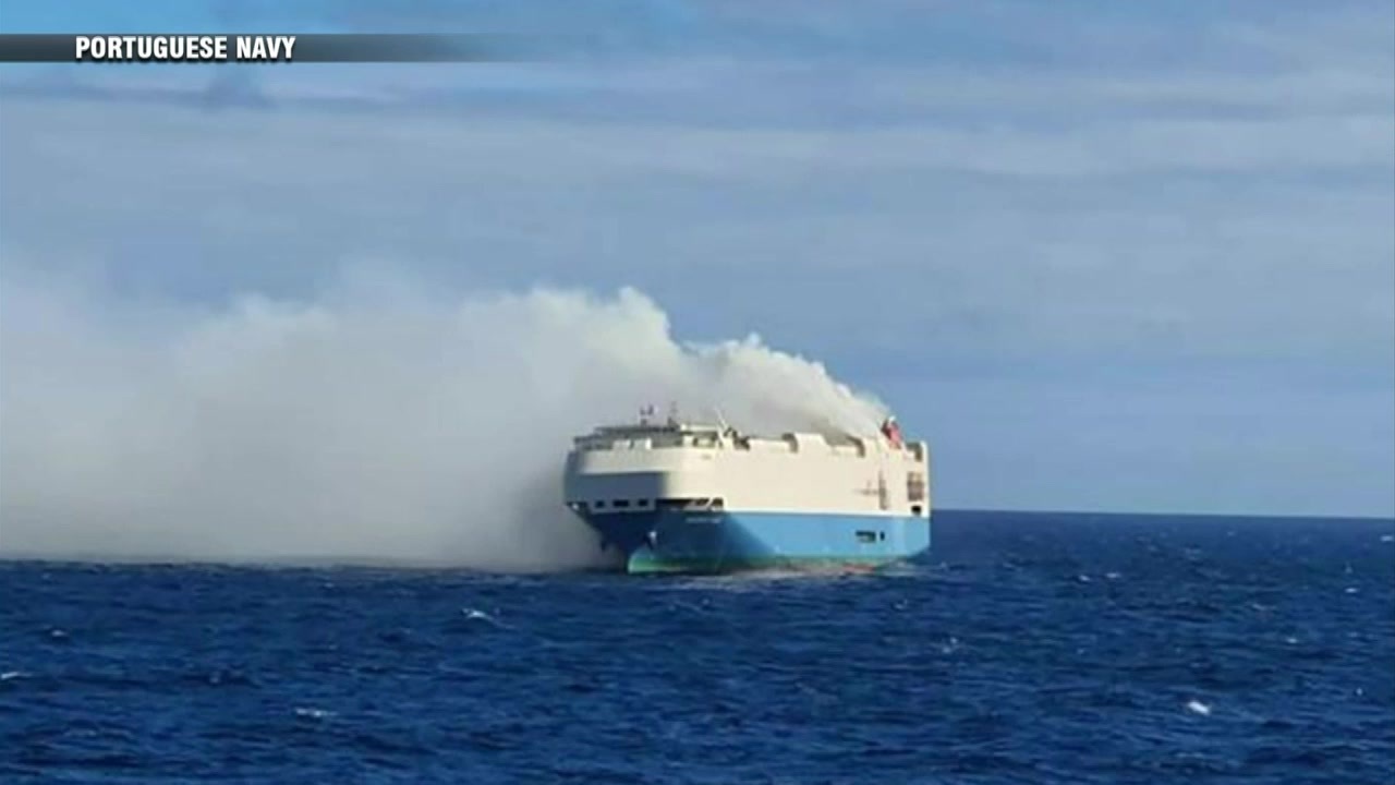 Massive cargo ship carrying cars sinks in mid-Atlantic - Boston News ...