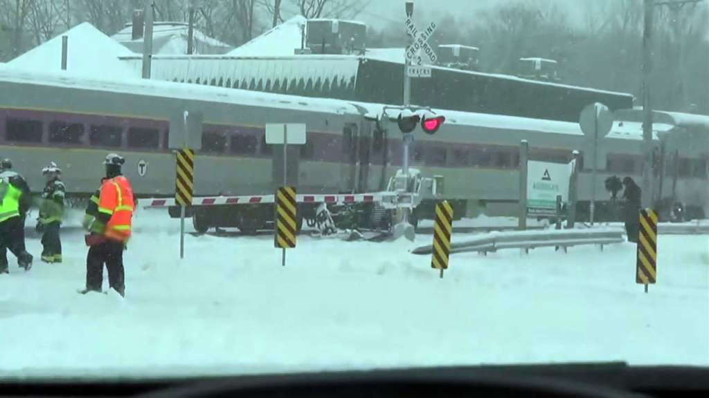 Commuter rail train hits snow plow in Waltham – Boston News, Weather ...