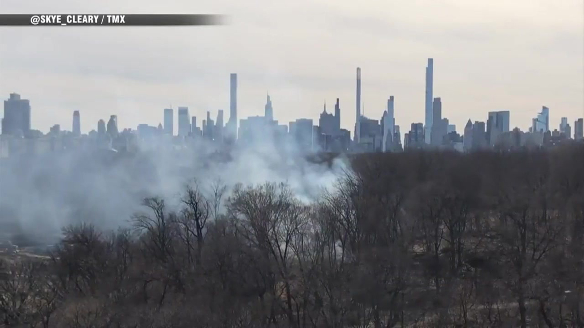 Multiple small fires in Central Park send smoke billowing - Boston News ...