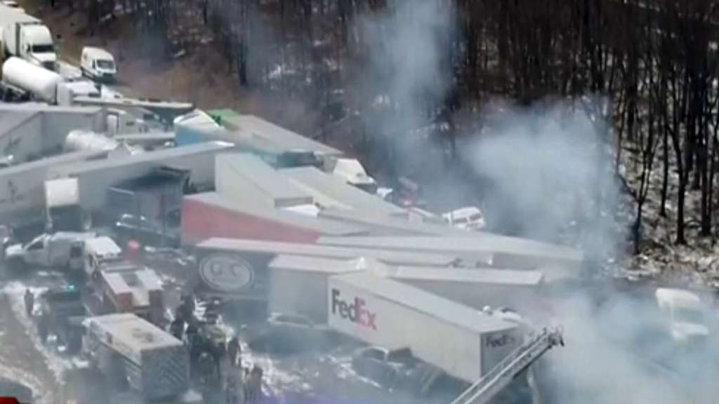 Pennsylvania interstate remains closed after deadly pileup - Boston ...