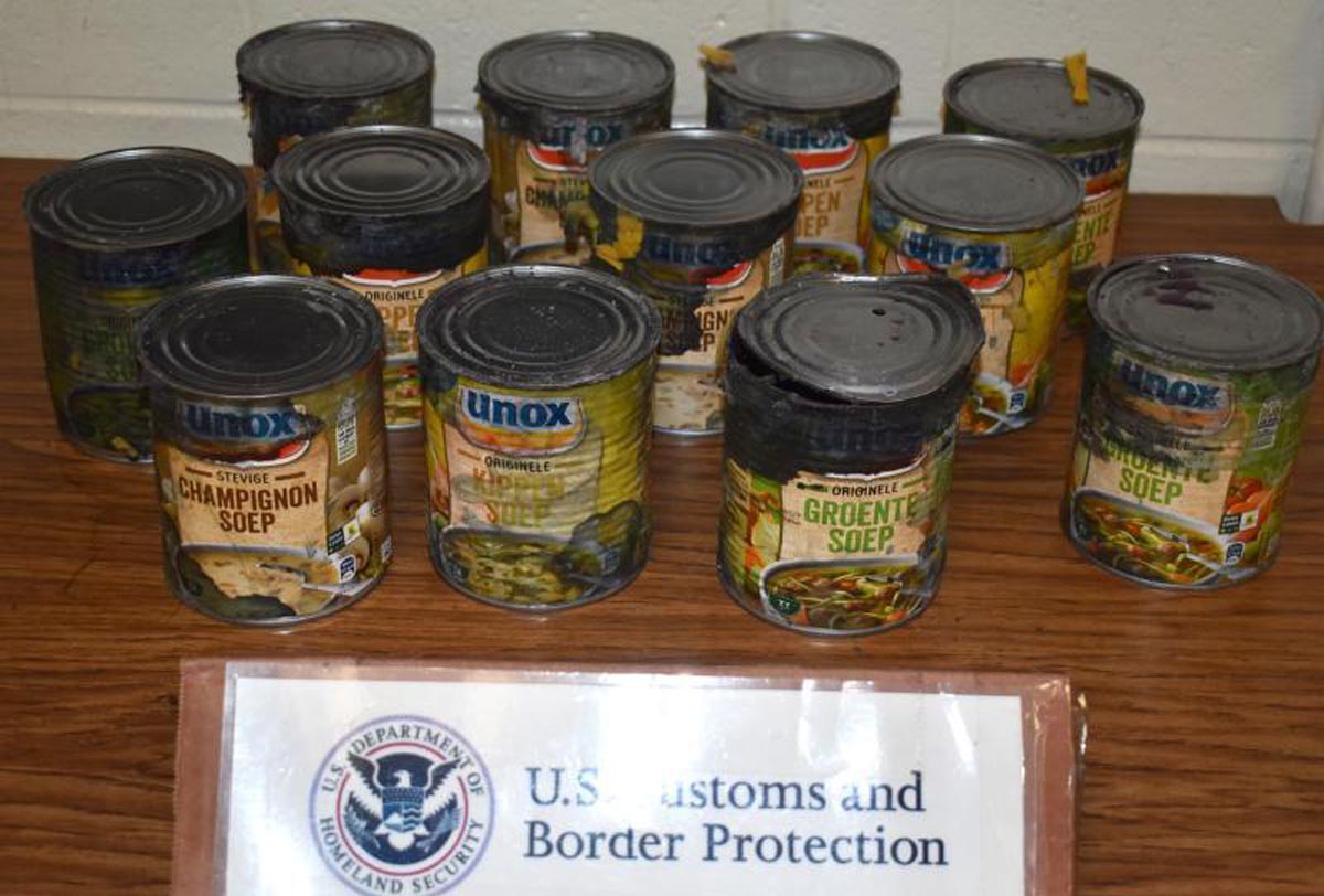 Canned criminal consommé: Authorities seize soup cans filled with ...