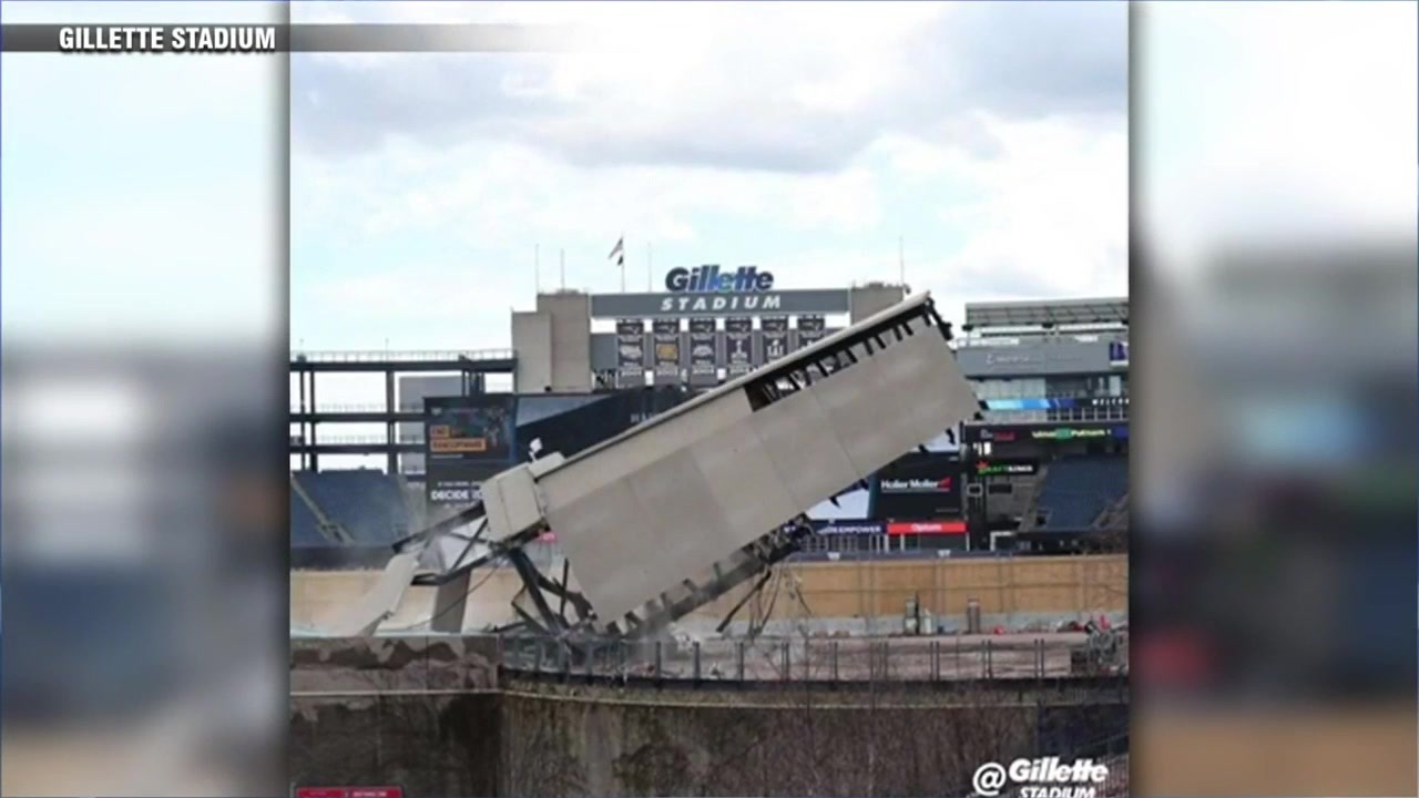 Iconic lighthouse at Gillette Stadium demolished as transformational ...