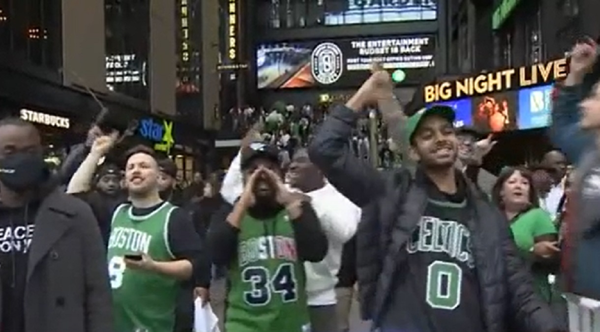 Celtics fans ecstatic after last-second win to open playoff series ...
