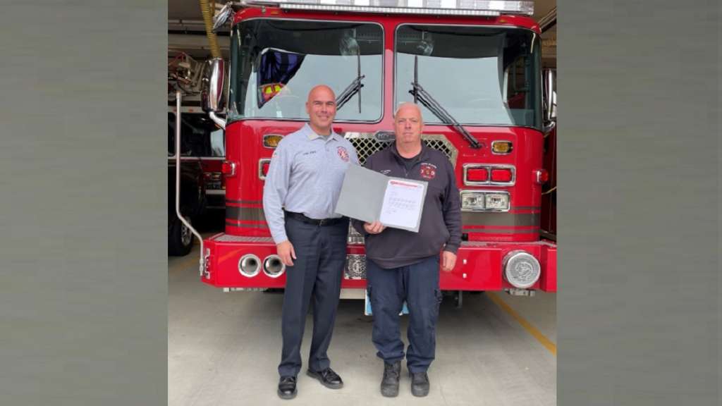 North Reading firefighter honored for saving choking victim - Boston ...