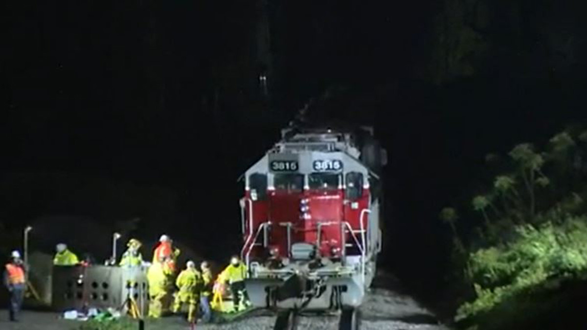 Cargo train derails, spills thousands of gallons of fuel in Fall River ...