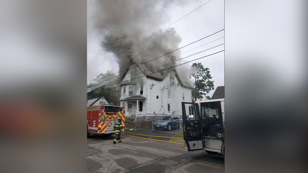 Crews battle three-alarm fire in Brockton - Boston News, Weather ...