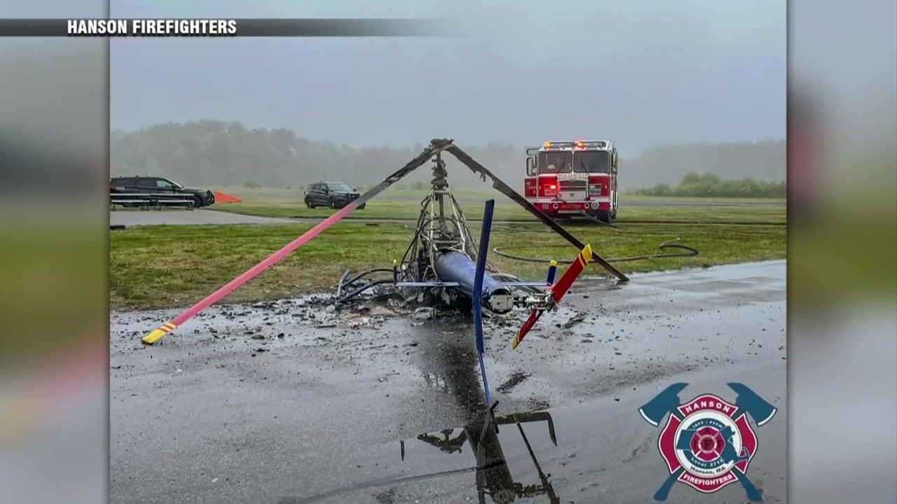 Helicopter deemed total loss after going up in flames at Hanson airport ...