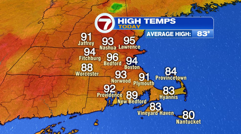 Officially a Heat Wave - Boston News, Weather, Sports | WHDH 7News