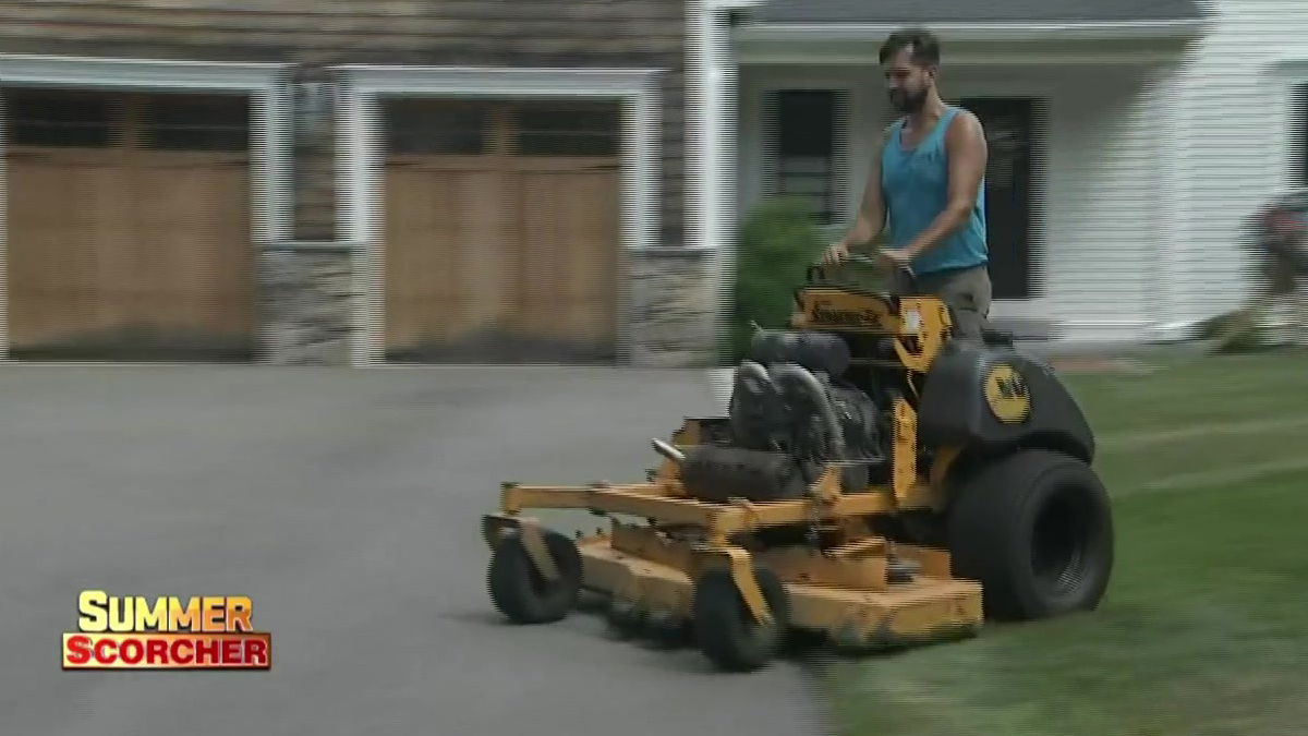 Landscapers keep their cool as work continues during summer scorcher ...