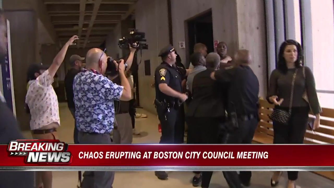 Chaos erupts at Boston City Council meeting as Councilor Arroyo faces ...