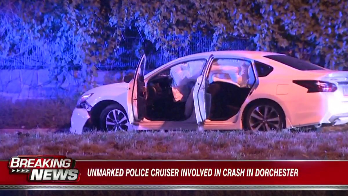 Crash involving unmarked police cruiser leaves 4 injured, including State Trooper - Boston News ...