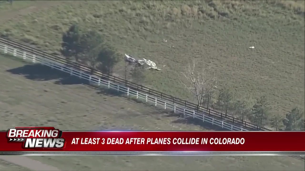 Sheriff: 2 small planes collide mid-air near Denver, 3 dead - Boston ...