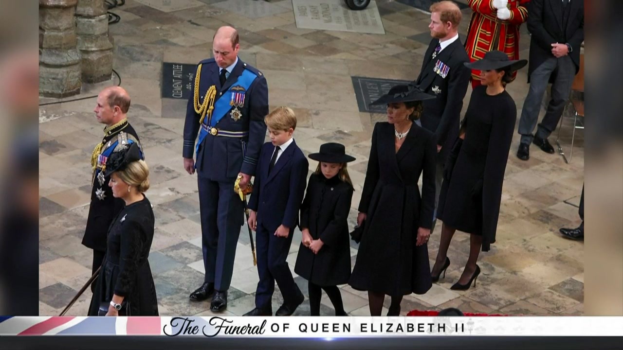 Prince George and Princess Charlotte walk in Queen’s funeral procession ...