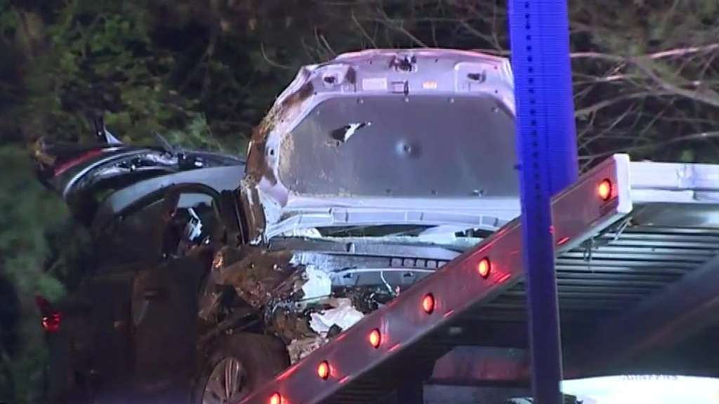 Car crashes over embankment in Georgetown – Boston News, Weather ...