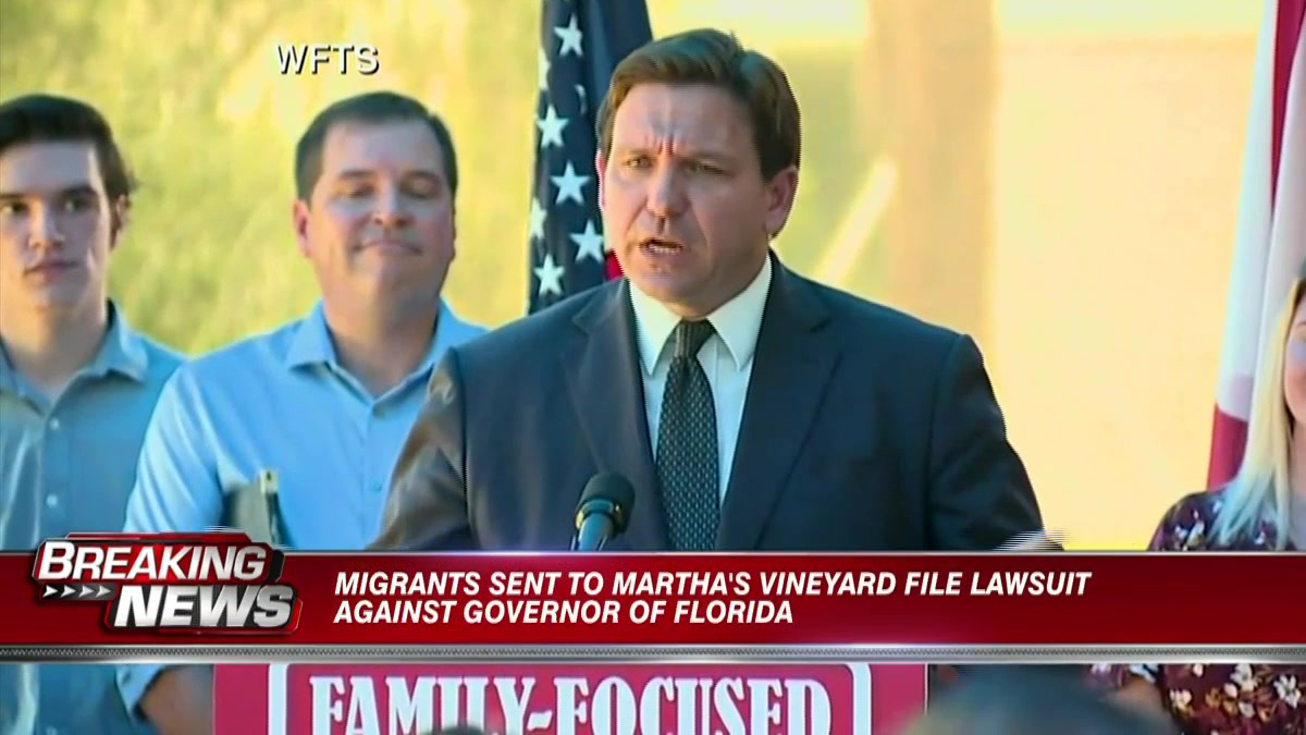 Migrants flown to Martha’s Vineyard file lawsuit against governor of ...
