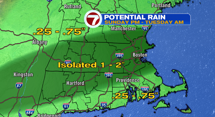 A Few PM Storms Sunday, Steady Rain Labor Day - Boston News, Weather ...